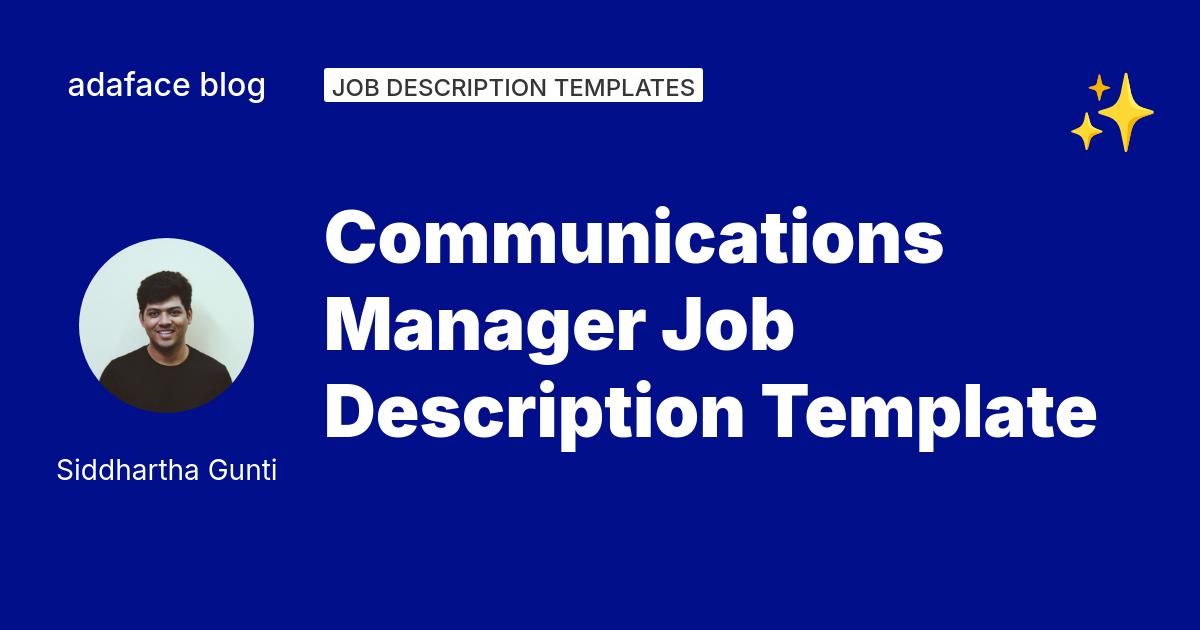 Communications Manager Job Description Template Adaface communications-manager-job-description-template-adaface
